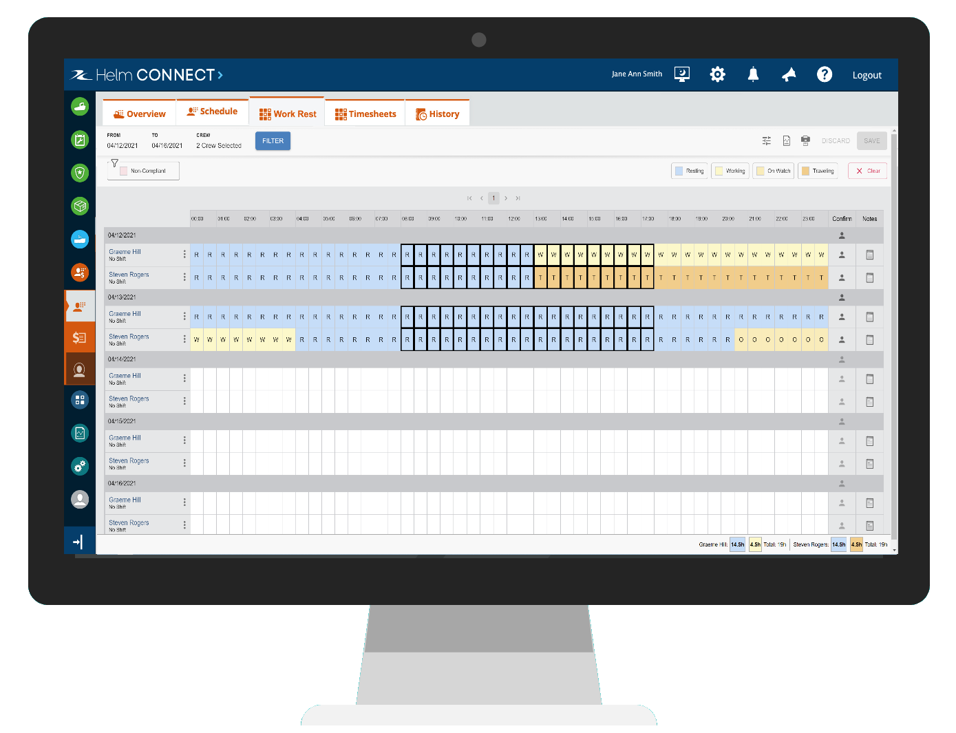 Meet the world's easiest work rest tracking system.